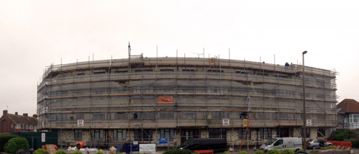 2013 - Major Works - Front Elevation Renovation - Onslow Court | Worthing